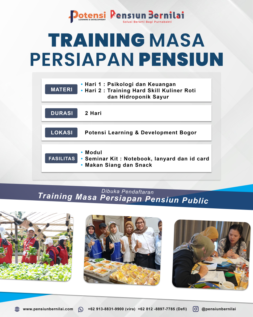 Jadwal Training Masa Persiapan Pensiun Reguler Public 2025